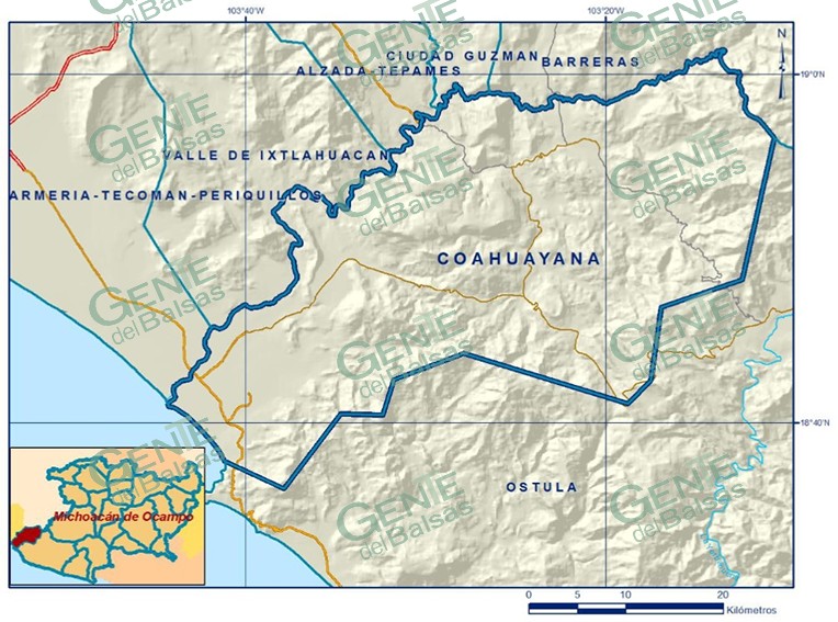 Riega el Río Coahuayana 25 mil 570 hectáreas de Michoacán y Colima ...